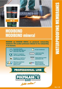 Membrana pré-fabricada betuminosa MODIBOND X P By POLYGLASS