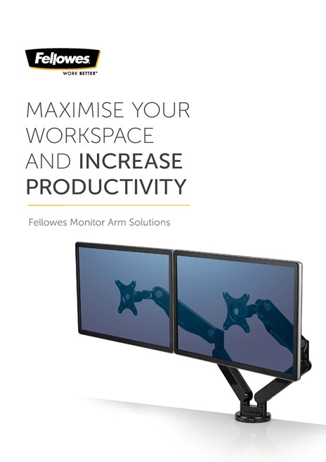 Single / dual / triple monitor arm PLATINUM By Fellowes