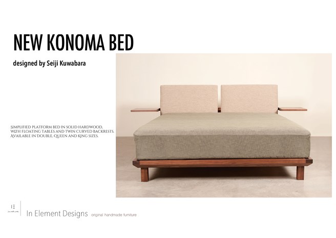 Wooden double bed with integrated nightstands KONOMA NEW BED By In ...