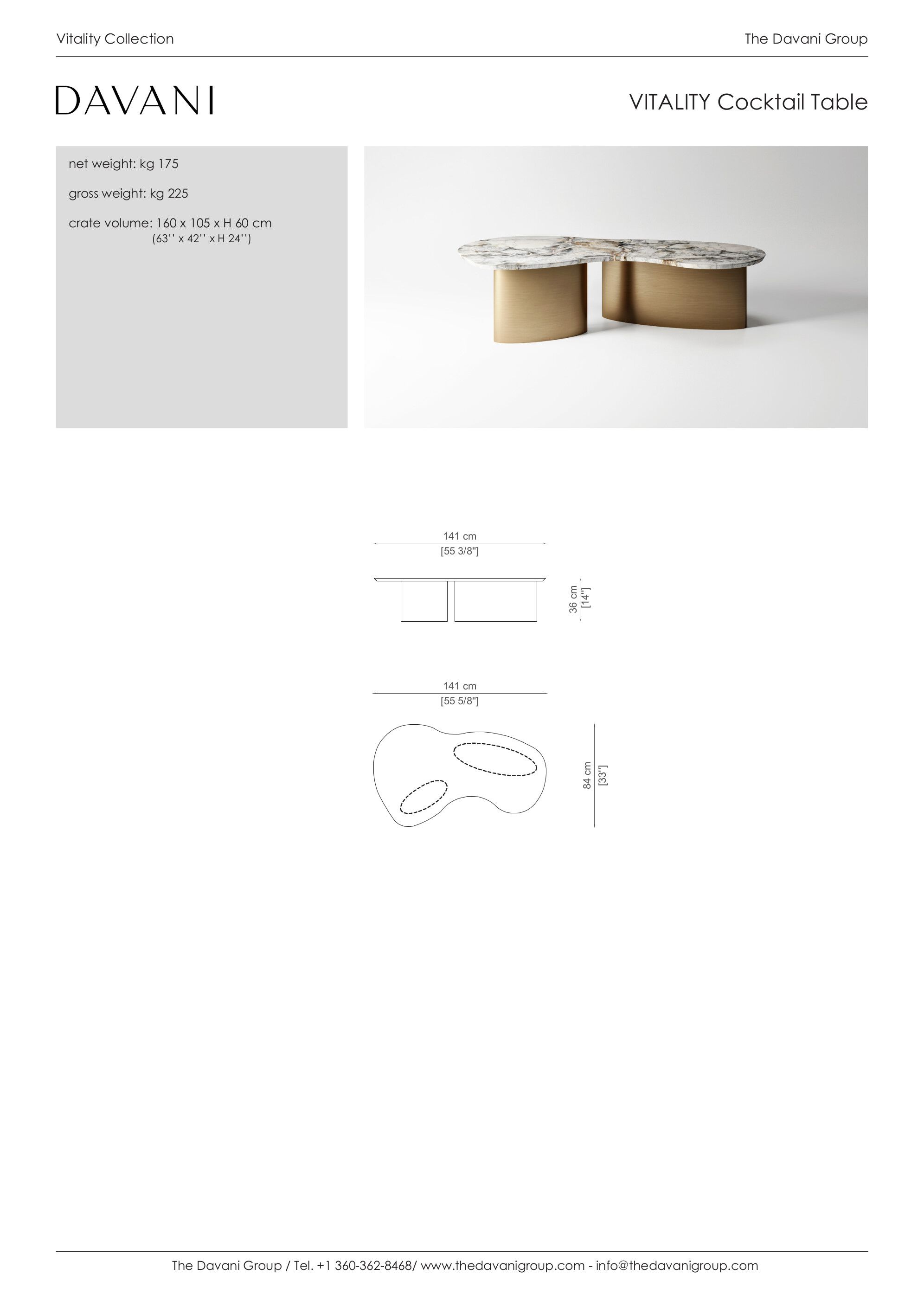 VITALITY Natural stone coffee table By Davani | design Annysa LaMantia