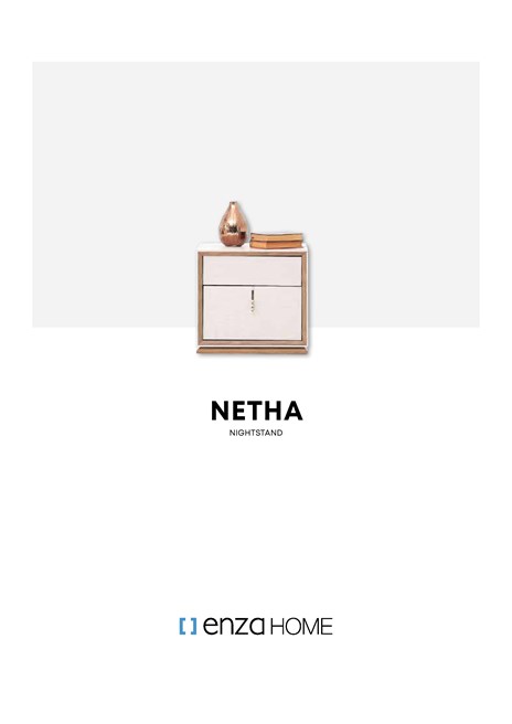 NETHA | Bedside table Netha Collection By Enza Home