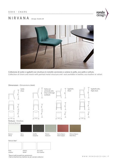 NIRVANA | Chair Nirvana Collection By Ronda Design design STUDIO 28
