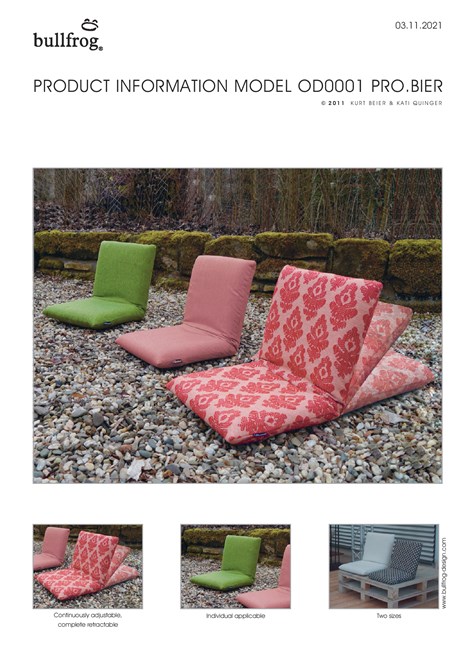 OD PRO.BIER Poltrona da giardino By Bullfrog | design Kurt Beier, Kati ...