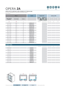 OPERA 2A Box doccia a nicchia con porta scorrevole By NOVELLINI