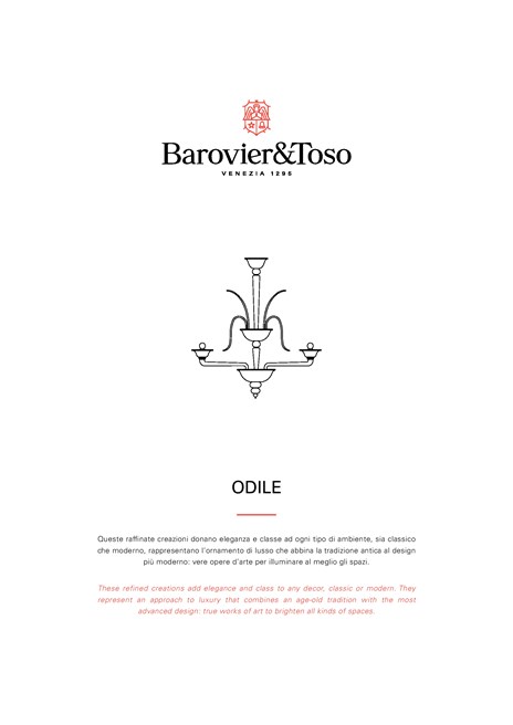 ODILE Venetian crystal chandelier By Barovier&Toso