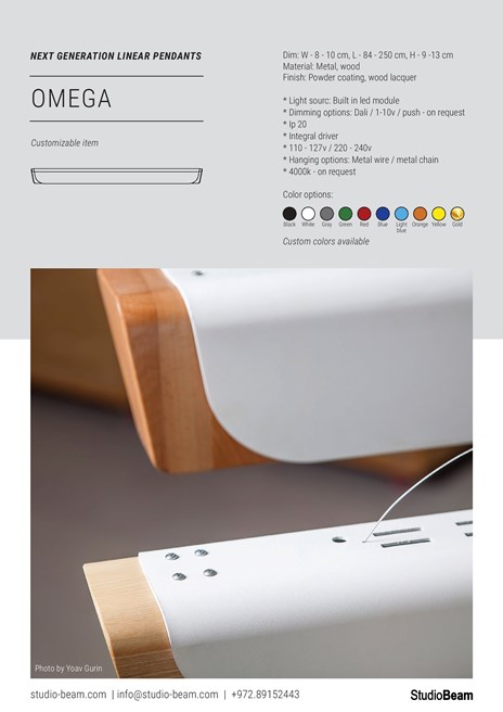 OMEGA Pendant lamp By Studio Beam