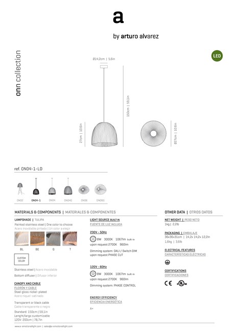 ONN | Pendant lamp Onn Collection By a-emotional light design Arturo ...