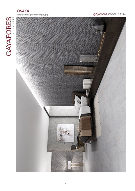 OSAKA Glazed porcelain stoneware wall tiles with stone effect By GAYAFORES