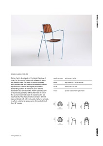 OSMO 椅子 By prostoria | design Numen / For Use