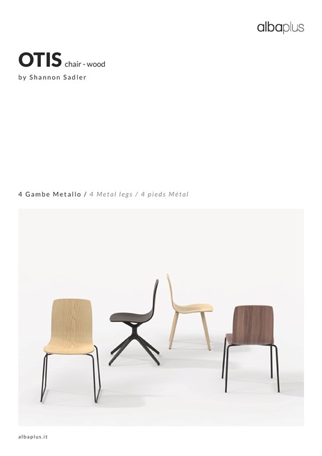 OTIS WOOD | Chair Otis Collection By Albaplus design Shannon Sadler