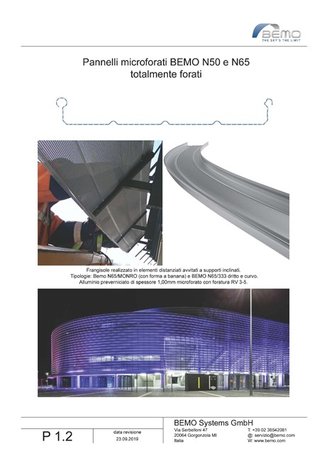 BEMO N65-N50 PERFO Sistemi microforati By BEMO