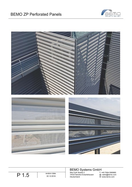 BEMO ZP 35 PERFO Tôle perforée et déployée en métal By BEMO