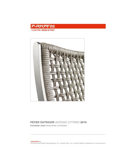 PETER | Easy chair Peter Collection By Flexform design Antonio Citterio