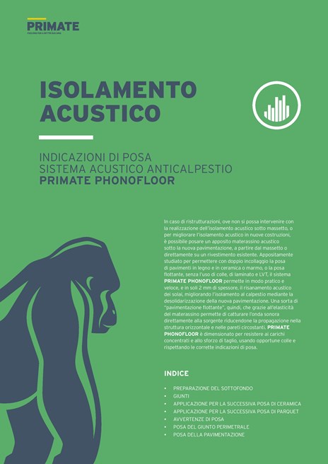 PRIMATE PHONOFLOOR Trittschalldämmungssystem By Primate
