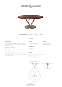 PRIMITIVE | Round table By Ginger & Jagger