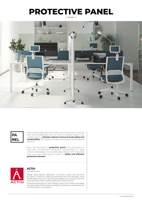 Protective barrier Desktop barrier By ACTIU