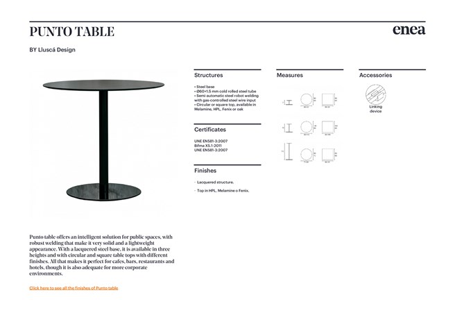 PUNTO | Round table By ENEA design Josep Lluscà