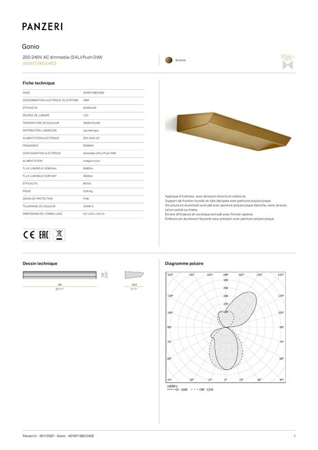 GONIO Applique By PANZERI