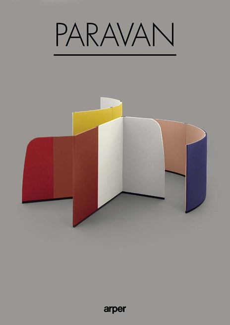 PARAVAN Sound absorbing freestanding fabric office screen By Arper ...