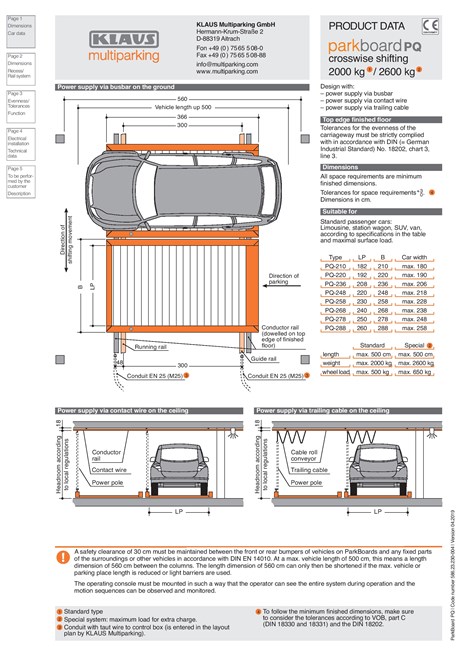 SISTEMA PALLET PARKBOARD PQ Piattaforma rotante e traslante per auto By ...
