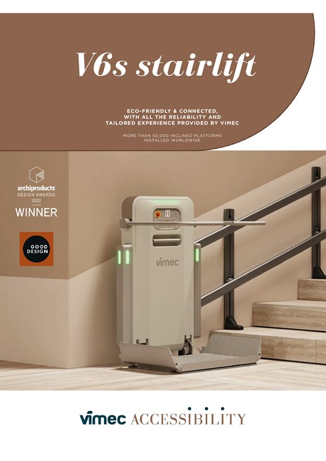 V6s stairlift By Vimec design Valerio Cometti+V12 Design