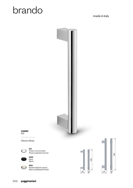 BRANDO Brass pull handle By Dnd