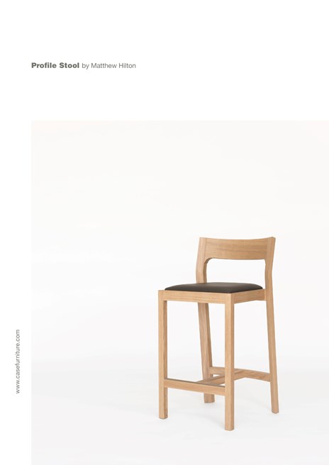 PROFILE High walnut stool with integrated cushion By Case | design ...