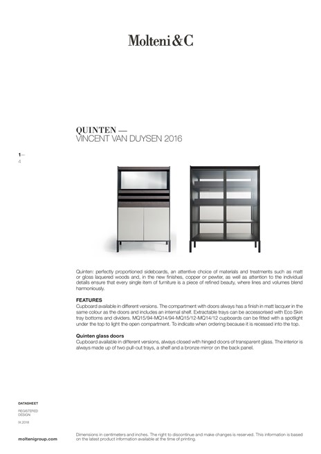 QUINTEN Display cabinet By Molteni & C. | design Vincent Van Duysen