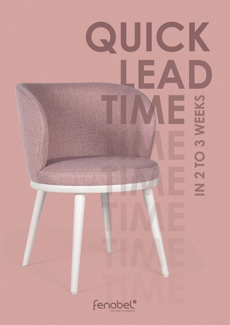 Upholstered fabric chair GOMO LU Gomo Collection By Fenabel