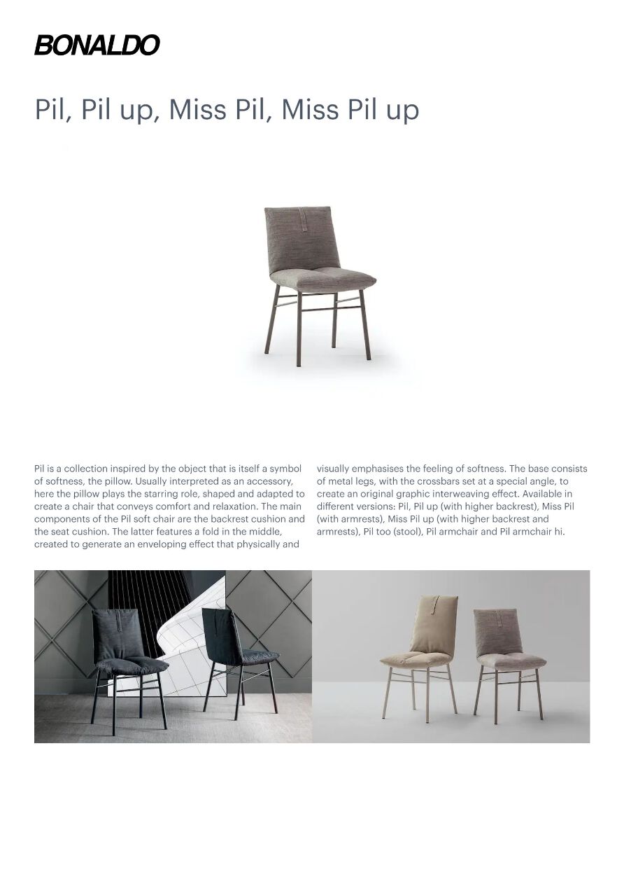 PIL ARMCHAIR 休闲椅 By Bonaldo | design Alessandro Busana