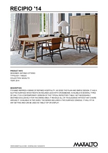 RECIPIO '14 | Table By Maxalto design Antonio Citterio