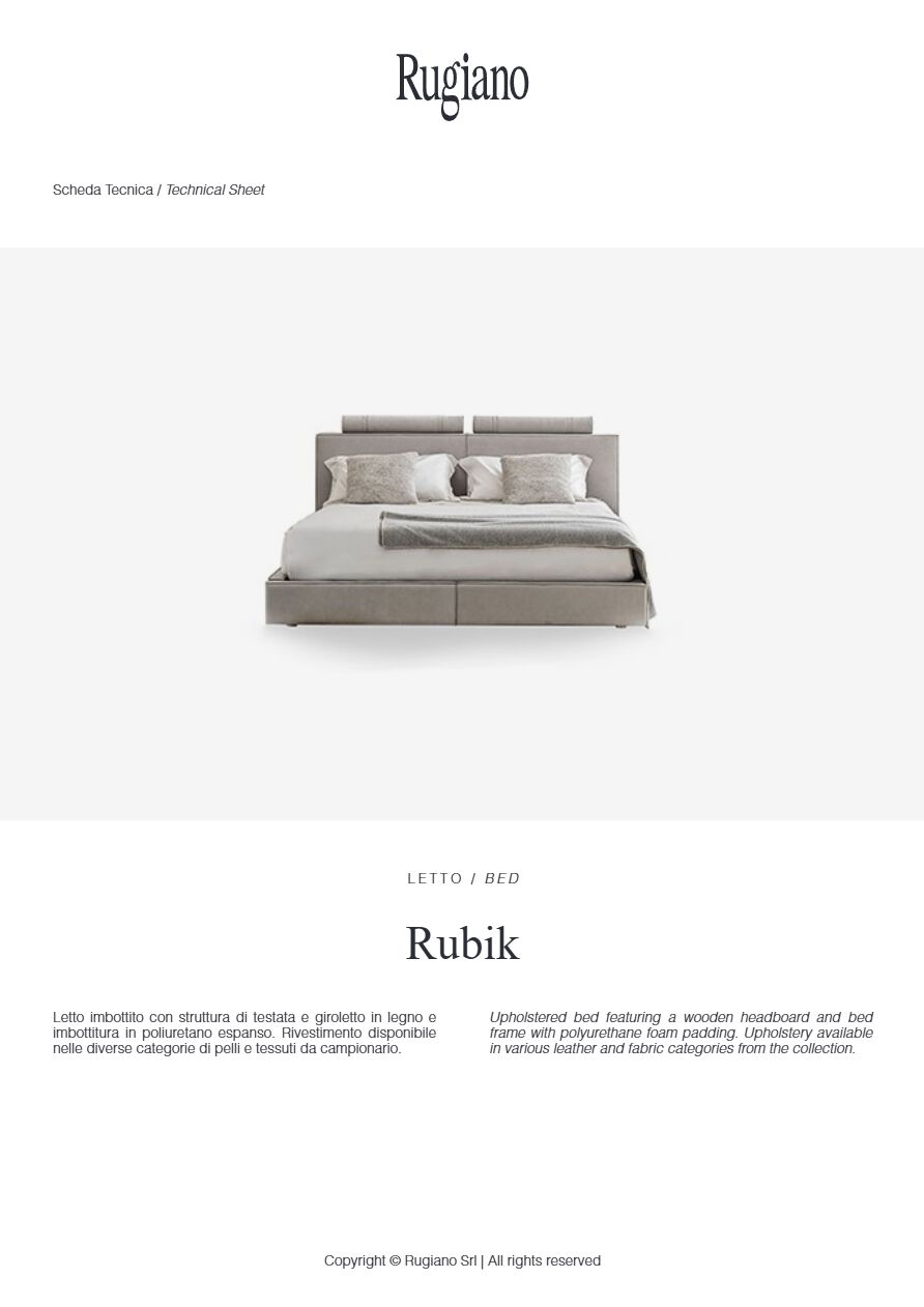 RUBIK 床 By Rugiano