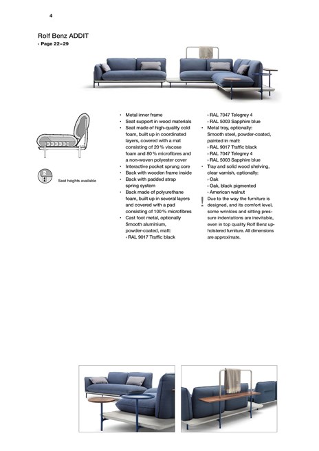 ROLF BENZ 515 ADDIT | 沙发 Rolf Benz 515 ADDIT系列 By Rolf Benz 设计师Studio ...