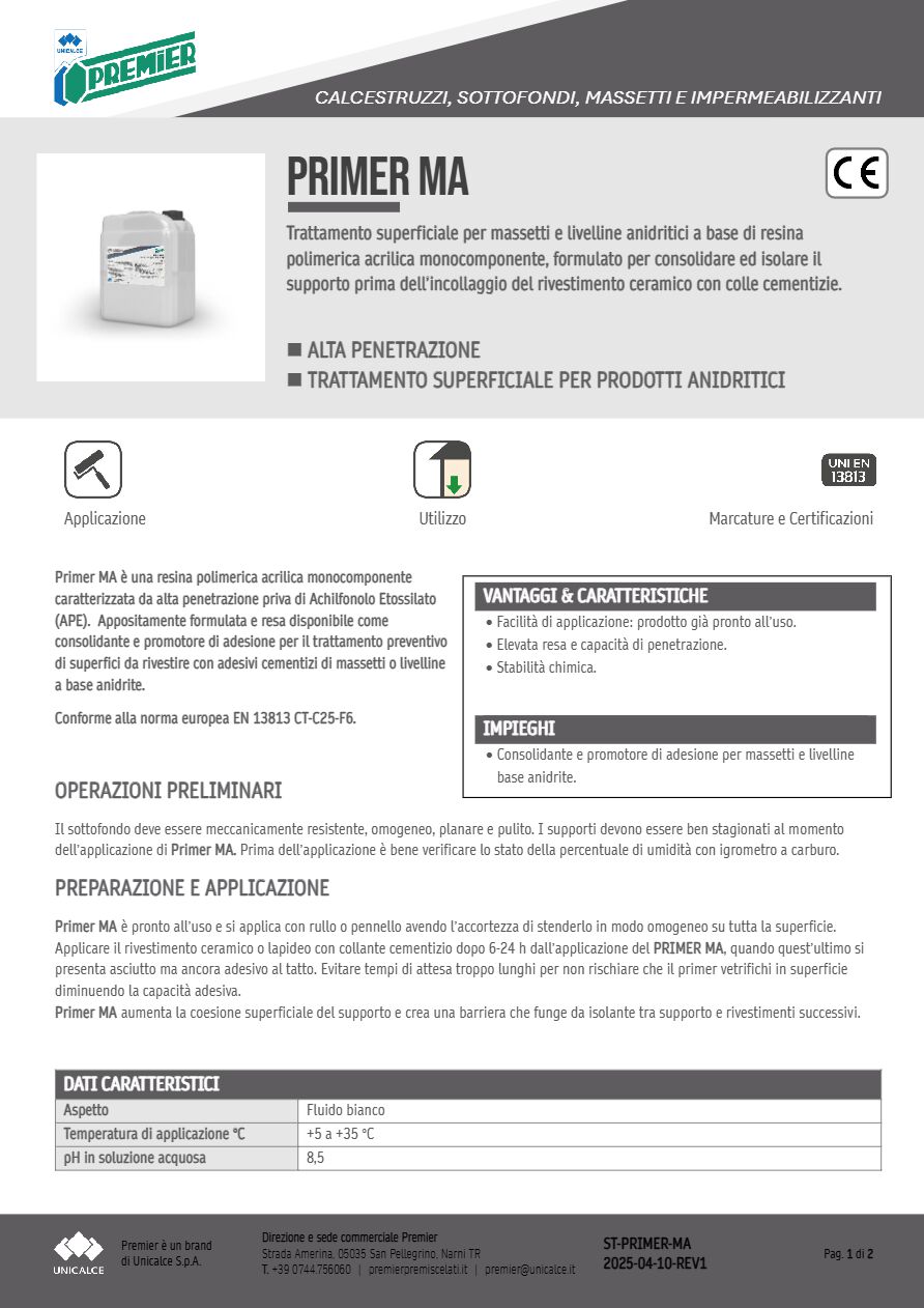 PRIMER MA Primer By Premier