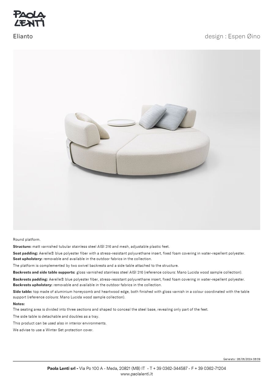 ELIANTO Garden sofa By Paola Lenti