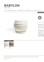BABYLON Garden side table By DEDON | design Harry&Camila