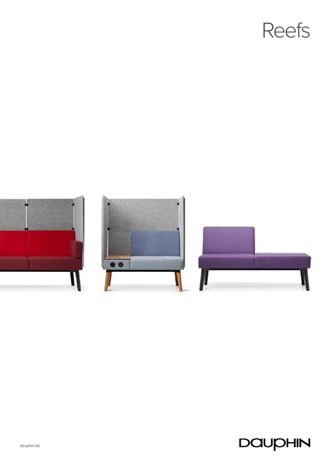 REEFS 1,5-seater bench with electrification By Dauphin | design Jessica ...