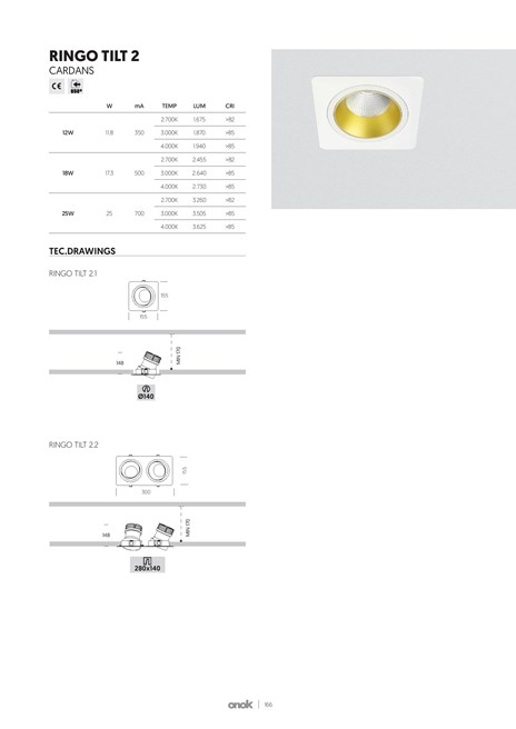 RINGO TILT 2.2 Foco By ONOK Lighting