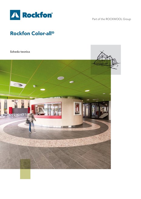 Rockfon Color-all® Pannelli per controsoffitto acustico in lana di ...