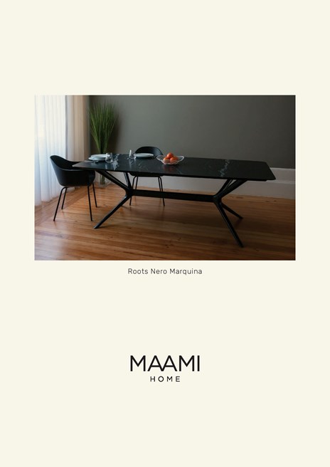 Rechteckiger Küchentisch aus Marmor ROOTS NERO MARQUINA By Maami Home ...