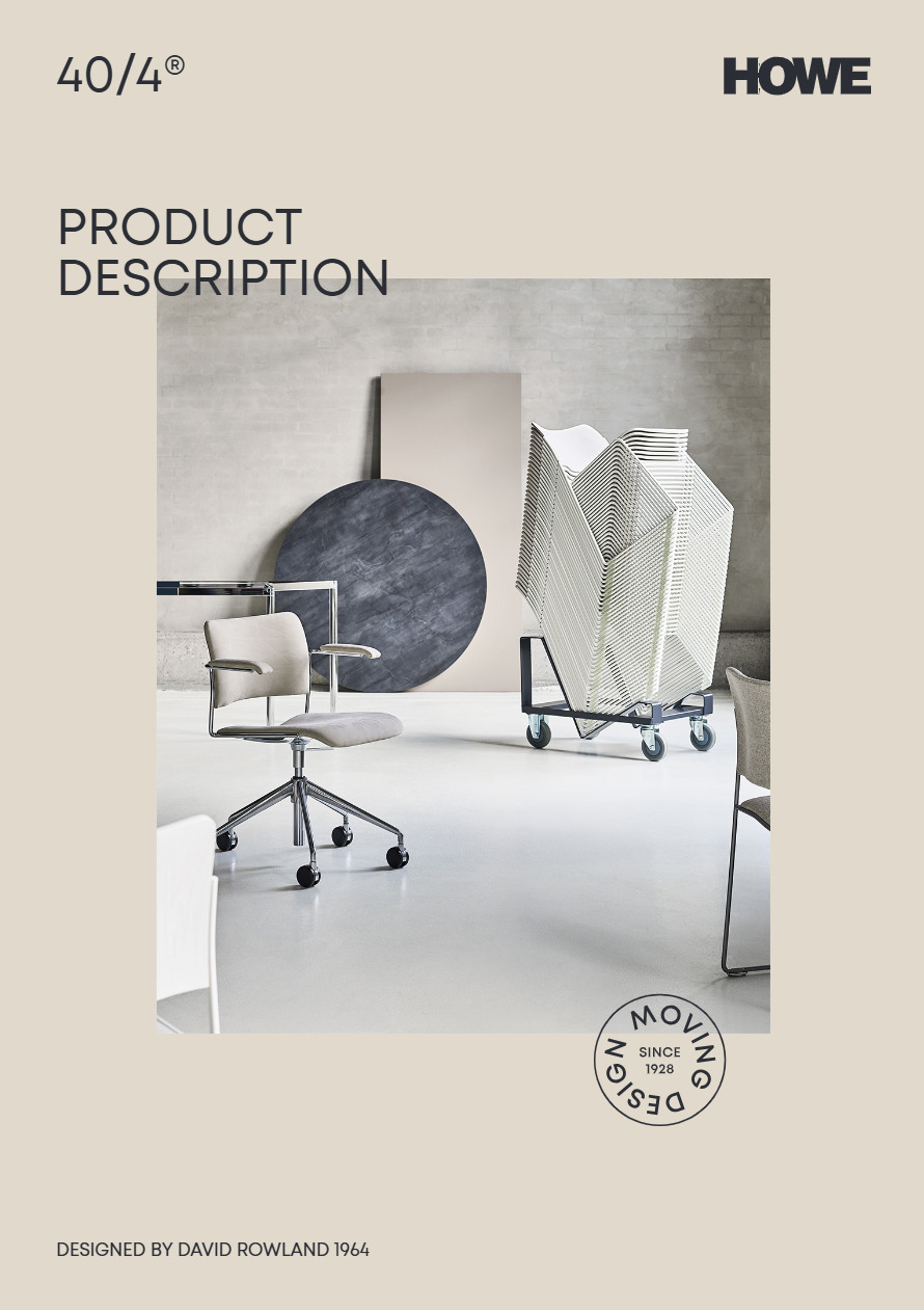 40/4 Stackable sled base chair By Howe | design David Rowland