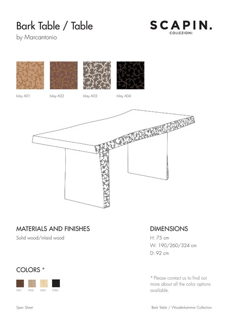 BARK | Tisch Esstisch aus Holz By Scapin Collezioni | design Marcantonio