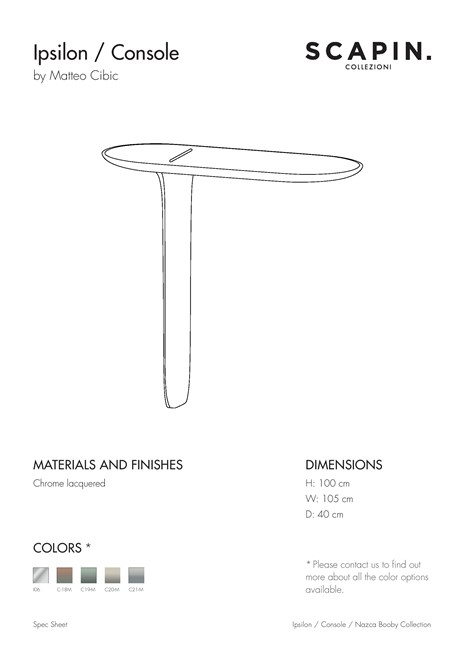 IPSILON Consolle By Scapin Collezioni