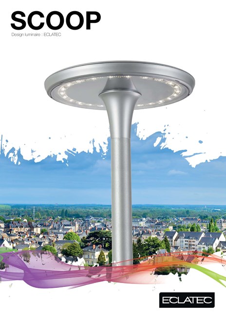 SCOOP Lampadaire urbain LED en aluminium By GHM-ECLATEC