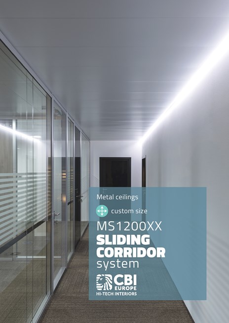 SILIDING CORRIDOR ceiling panels By CBI Europe