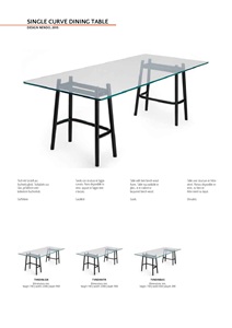 SINGLE CURVE DINING TABLE 桌子 By Wiener GTV Design