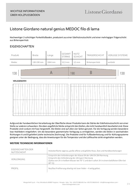 MEDOC ERICE Parkett aus Eichenholz By Listone Giordano | design Michele ...