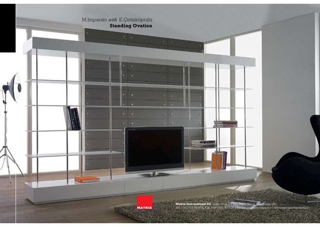 Freestanding bookcase STANDING OVATION Forme Collection By Matrix ...