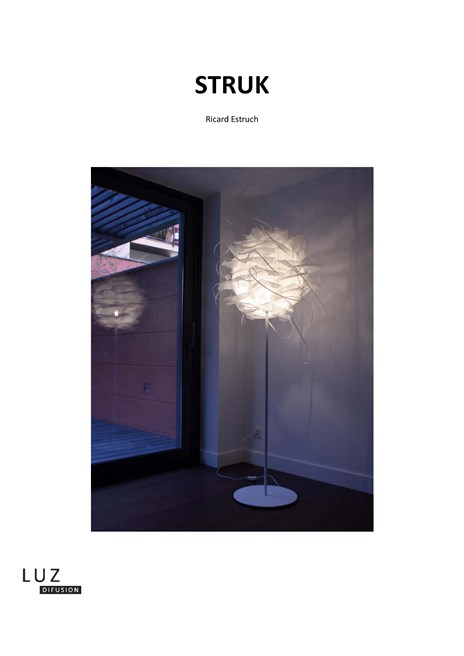 Handmade metal and polyethylene floor lamp STRUK F Struk Collection By ...