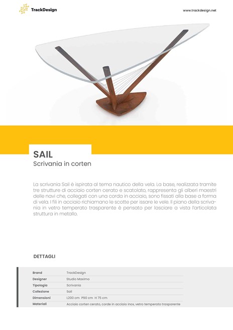 SAIL Writing desk By TrackDesign